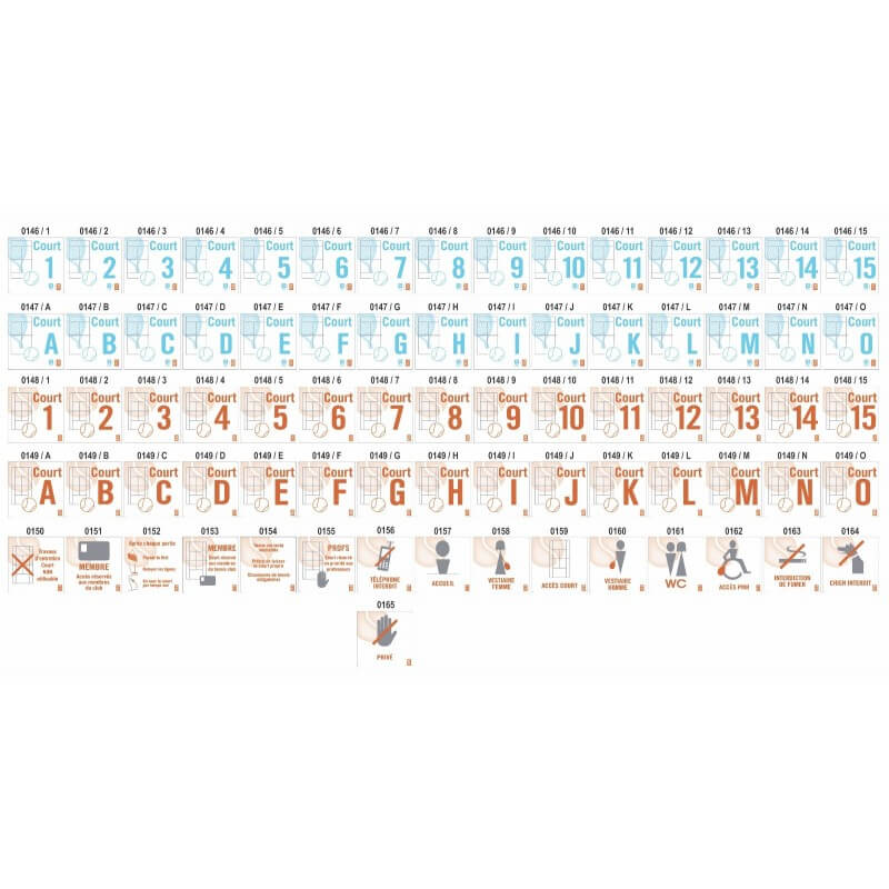 LOT DE PANCARTES SIGNALÉTIQUES AU CHOIX - Intérieur et extérieur