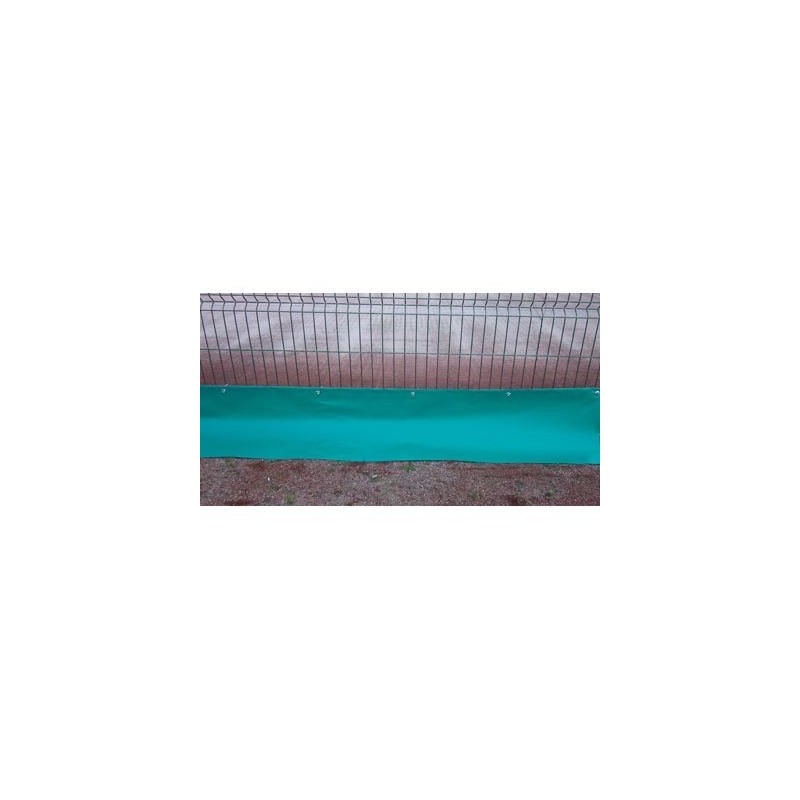 BACHE POUR BAS DE GRILLAGE PVC VERT HT. 0.44 M